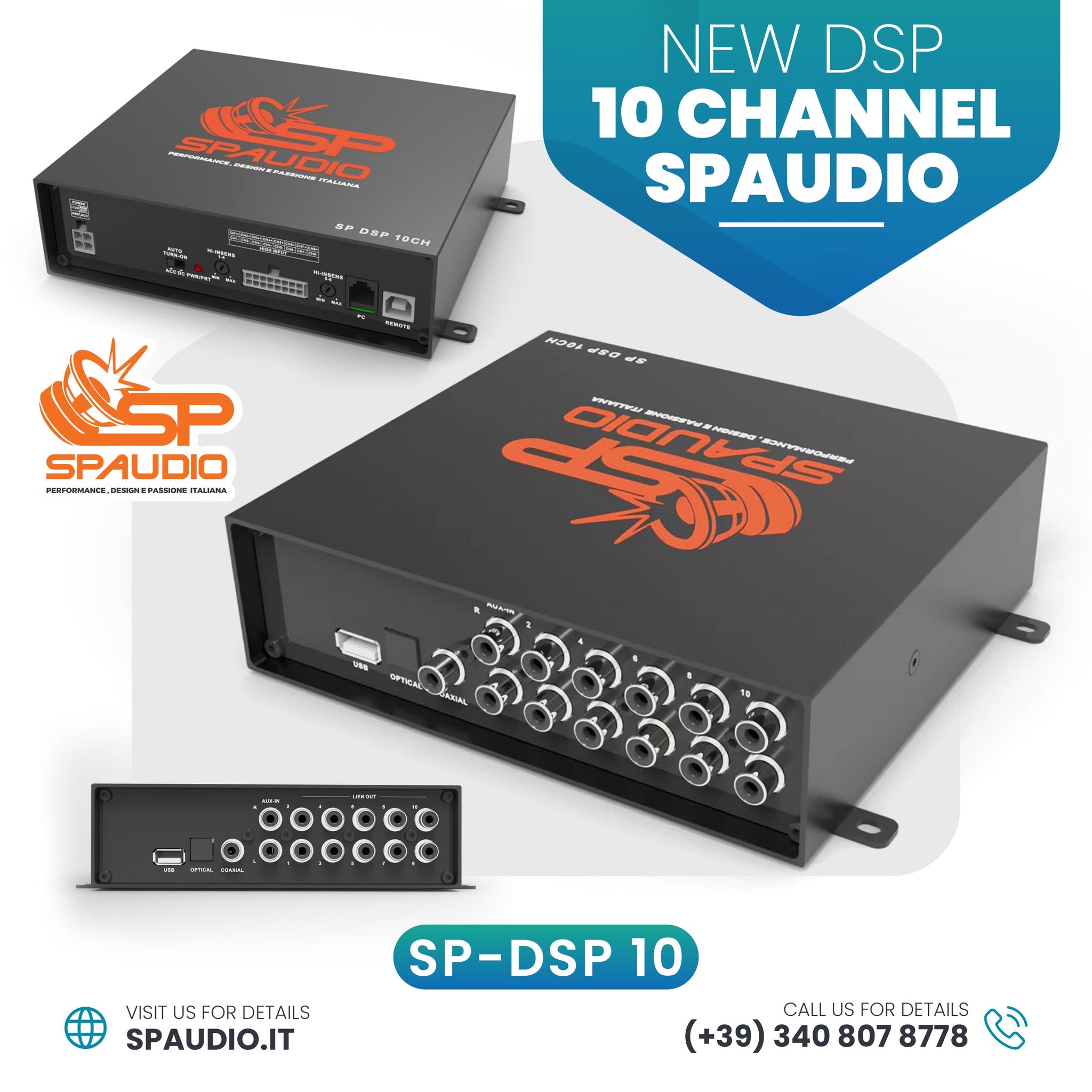 SP-DSP 10CH - 10 CHANNEL DSP (D10)