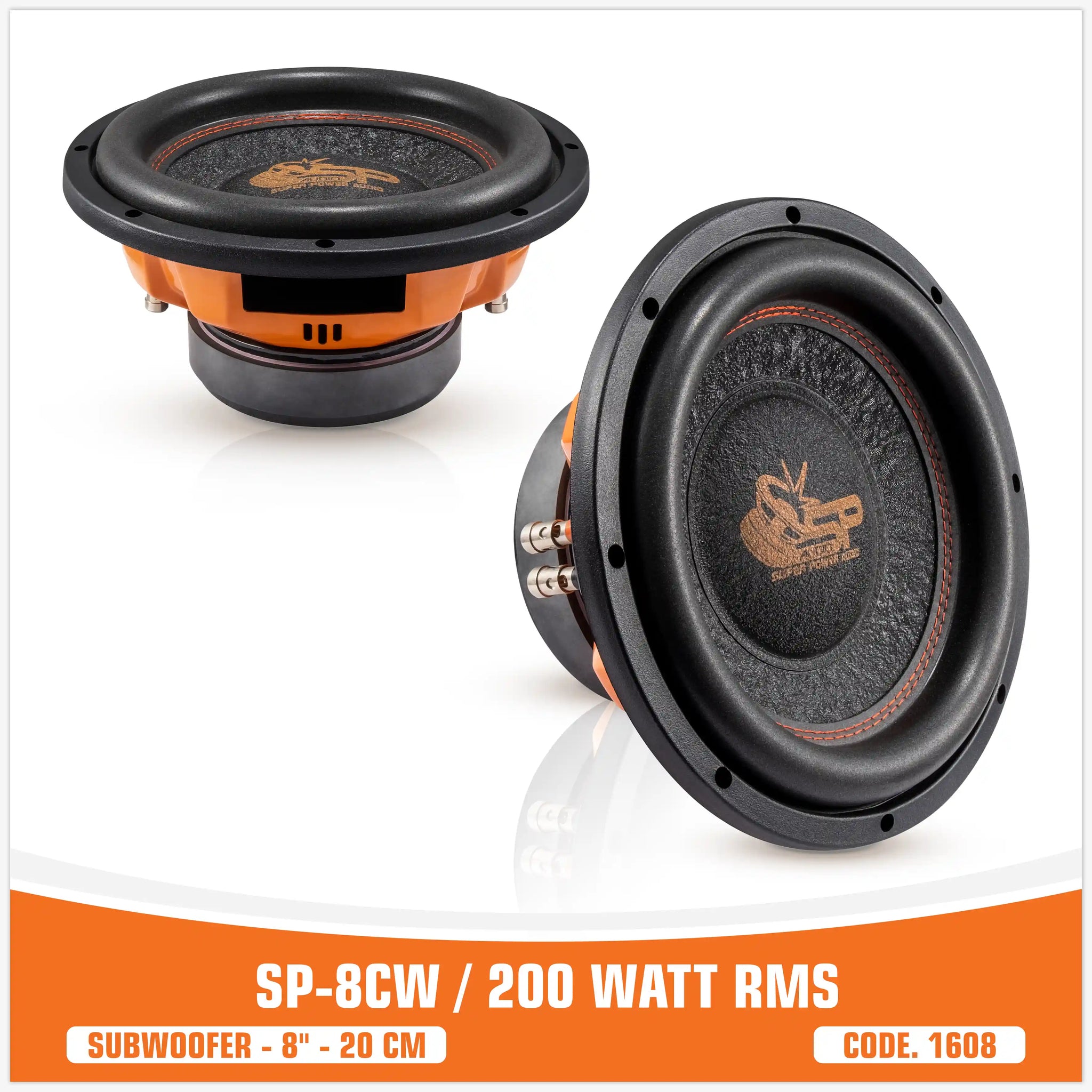 SP 8CW ENTRY LEVEL SUBWOOFER 8"/20CM 200WATT RMS (UNIT PRICE)