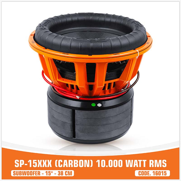 SP-15xxx Fibre di carbonio Subwoofer 15 "/ 38cm 10.000 Watt RMS