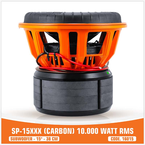 SP-15xxx Fibre di carbonio Subwoofer 15 "/ 38cm 10.000 Watt RMS