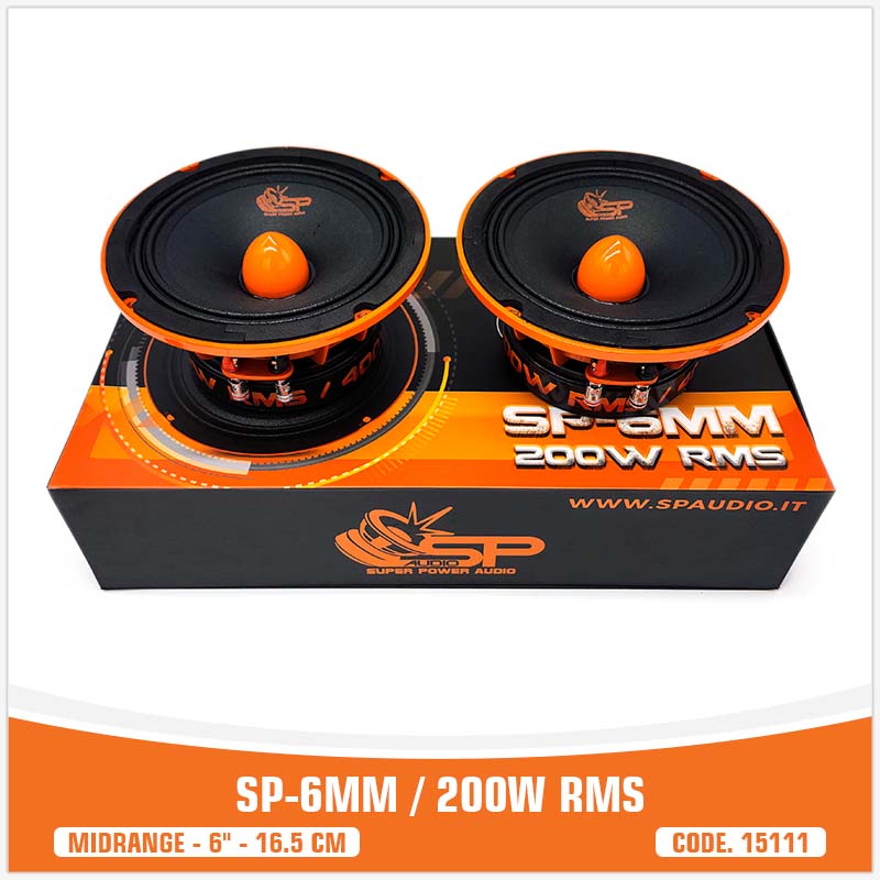 SP 6MM MIDRANGE EXTREME 6,5"/16,5CM 200W RMS (PAIR PRICE) – spaudio