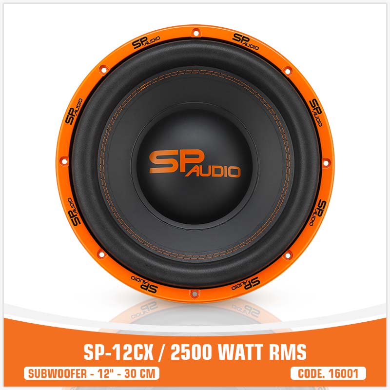 SP 12CX SUBWOOFER 12"/30CM 2500W RMS (UNIT PRICE) – spaudio
